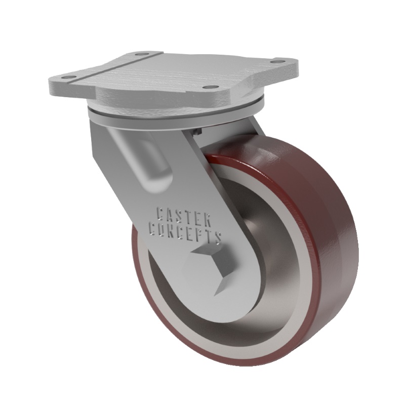 8x4 Standard Polyurethane Swivel Caster - Caster Concepts